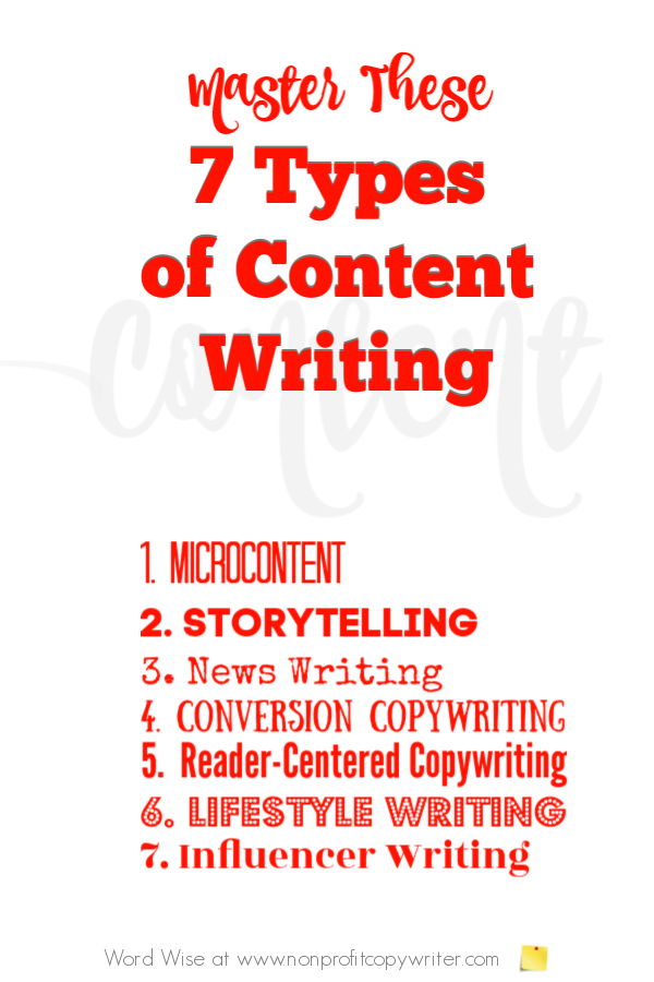 7 Different Types Of Content Writing You Need To Master