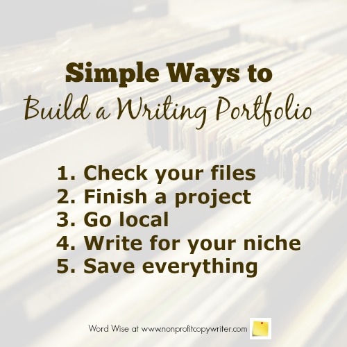 How to Build a Writing Sample Portfolio